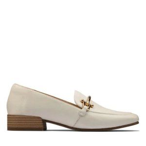 Clarks | Shoes | Clarks Pure Block White Leather | Poshmark